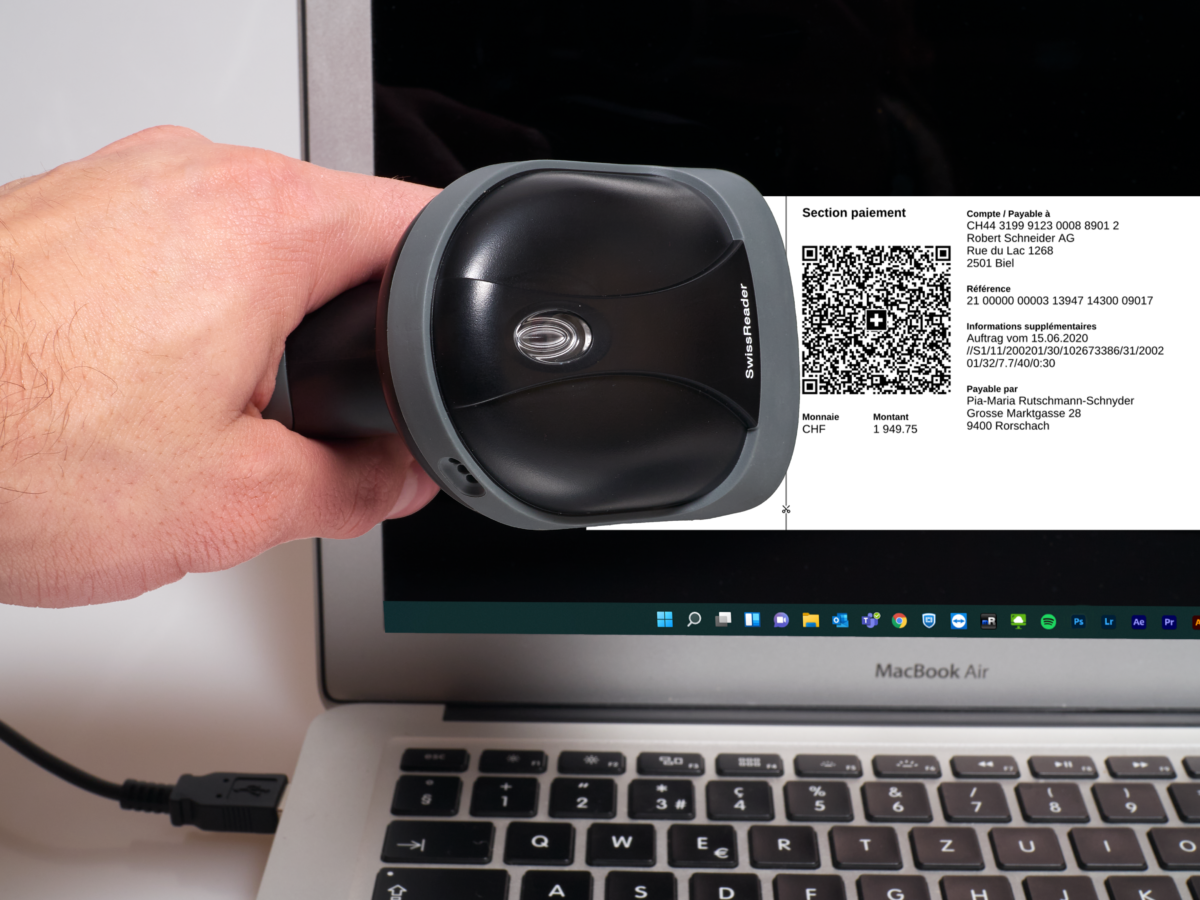 Swiss QR Code - Scanner SwissReader SR-200QR - Dative Sàrl